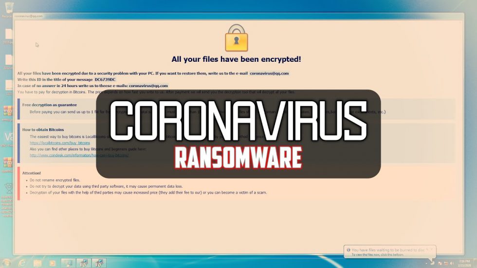 Coronavirus & Ransomware Infection – What’s The Connection? | StoneFly